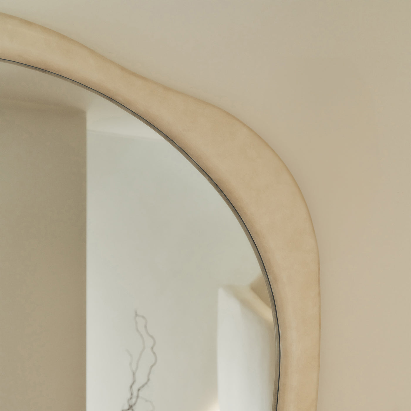 Arcurva - Extra Large Full Length Concrete Irregular Mirror 190x110cm