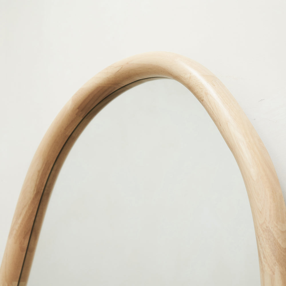 Aaliyah - Light Wood Irregular Wall Mirror 150cm x 75cm