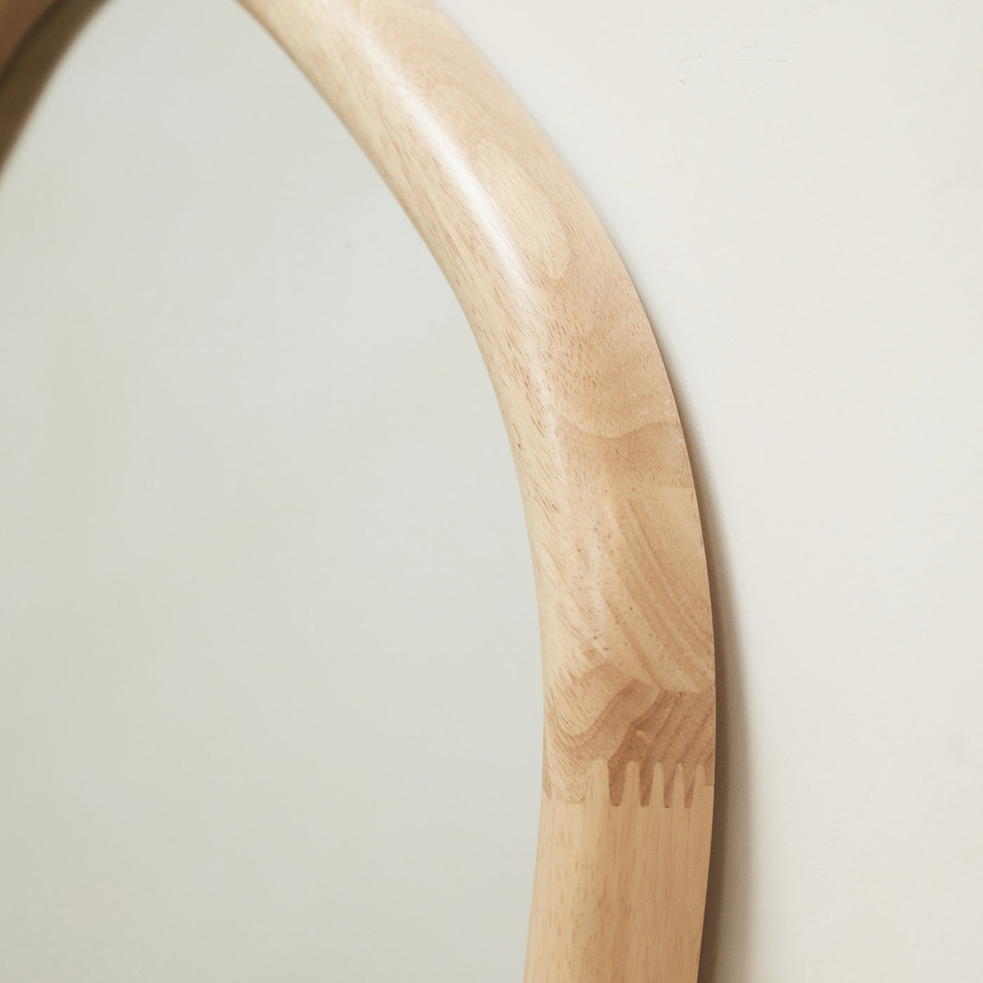Aaliyah - Full Length Light Wood Irregular Mirror 180cm x 80cm