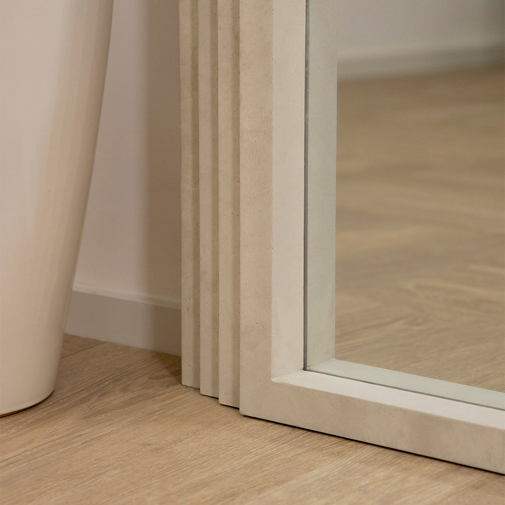 Full Length Arched Concrete Mirror 180cm x 110cm - Luciana