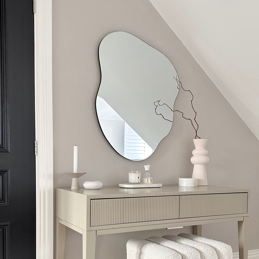 Small Frameless Pond Mirror 84cm x 64cm - Edge