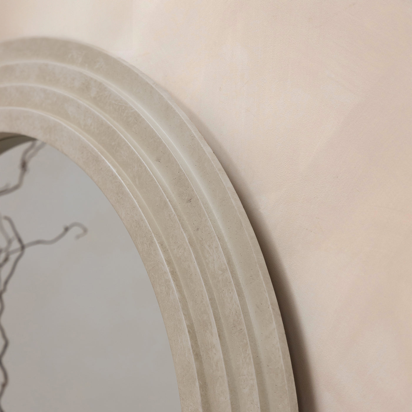 Round Concrete Wall Mirror 110cm x 110cm - Luciana