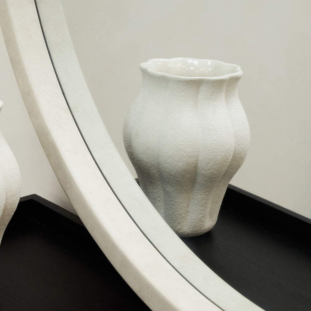 Tamara - Extra Large Concrete Round Wall Mirror 120cm x 120cm