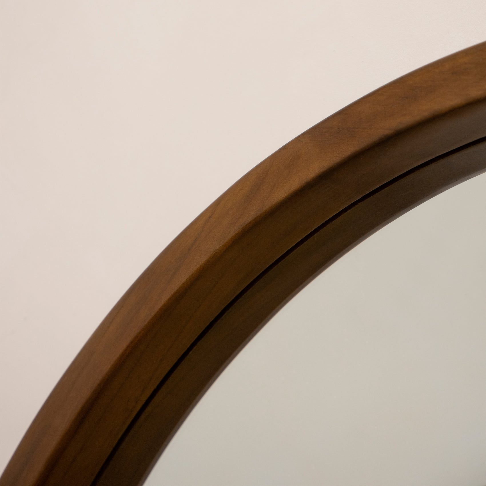 Full Length Extra Large Arched Walnut Mirror 76" x 44" - Tamara