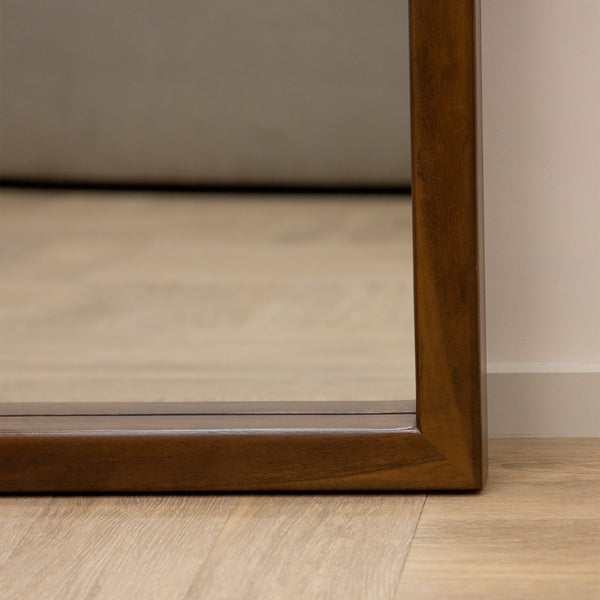 Full Length Extra Large Arched Walnut Mirror 190cm x 110cm- Tamara