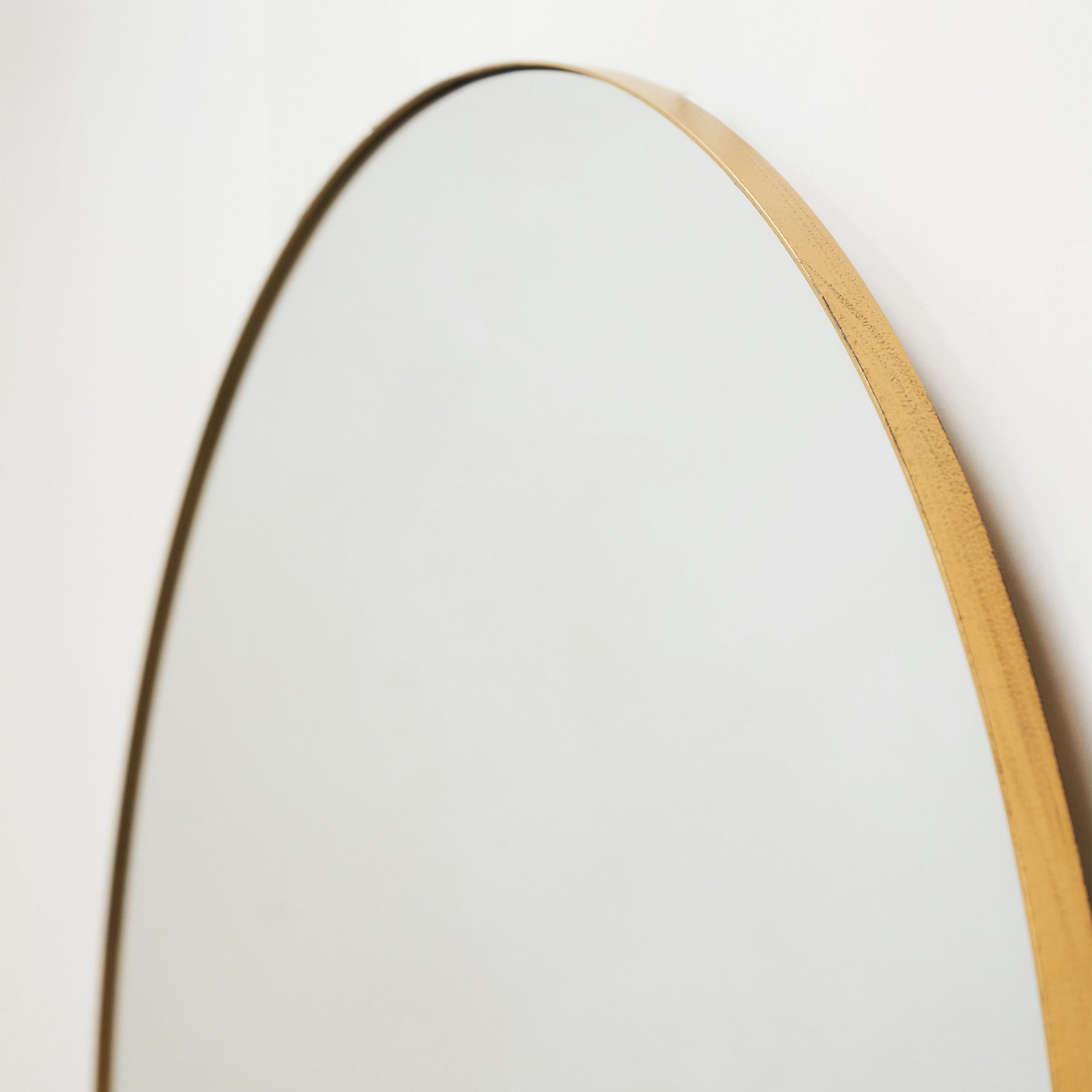 Gold Round Metal Extra Large Wall Mirror 120cm x 120cm - Theo