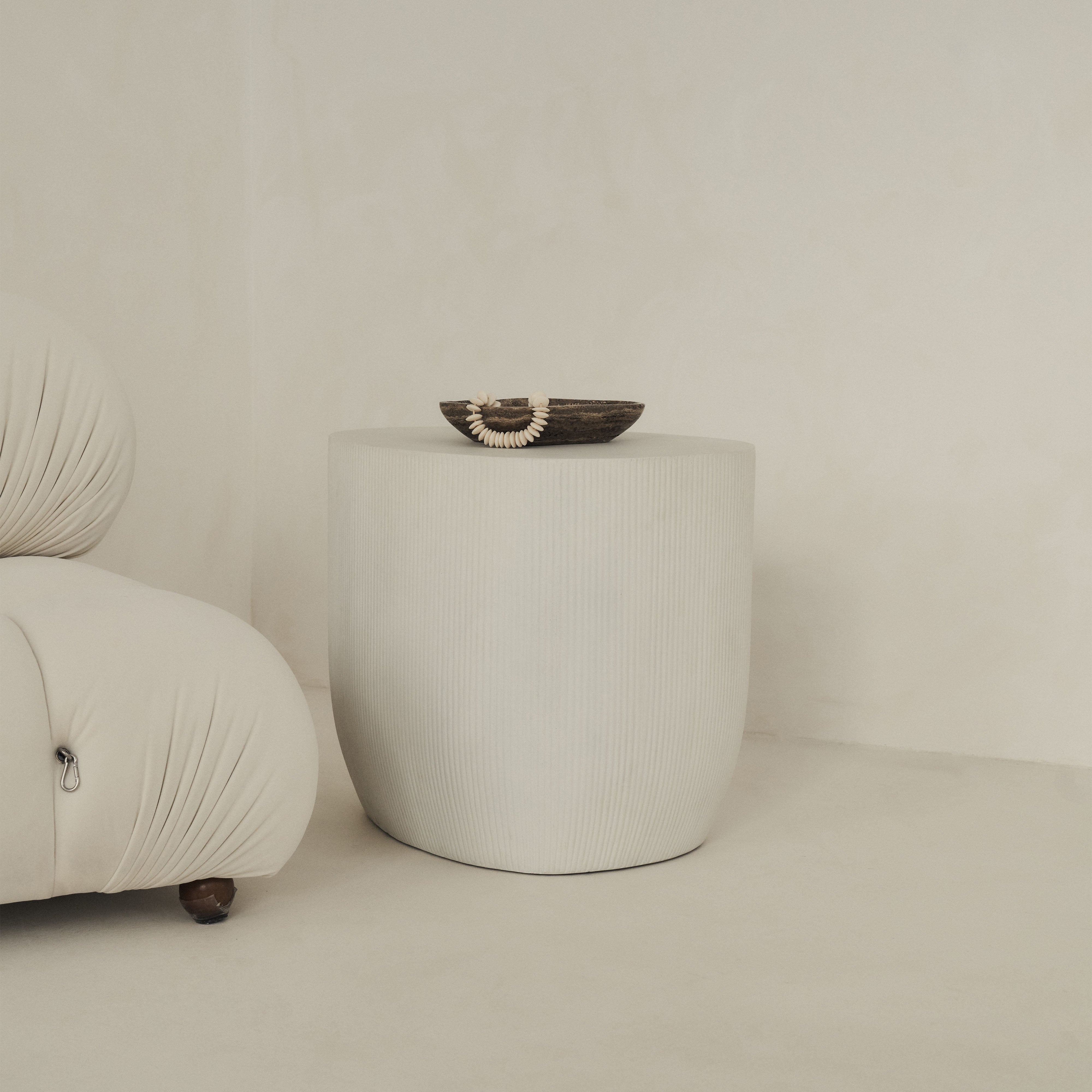 Minimal Concrete Irregular Shaped Side Table - Leonardo