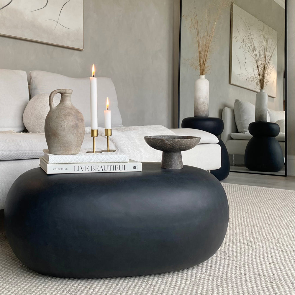 Minimal Onyx Pebble Coffee Table - Zola