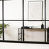 Large Black Industrial Metal Window Mirror 140cm x 70cm - Brooklyn