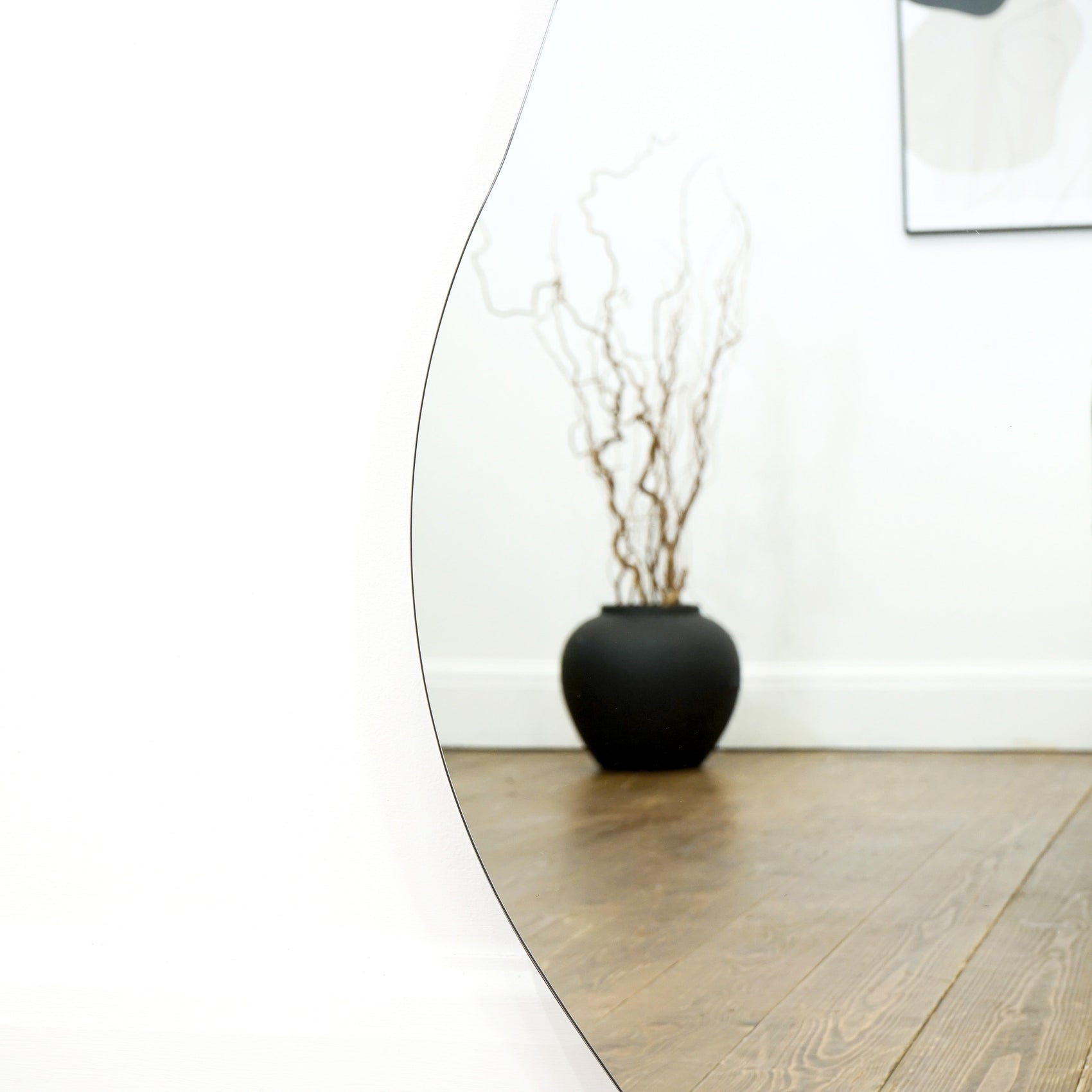 Large Frameless Full Length Pond Mirror 170cm x 80cm- Edge