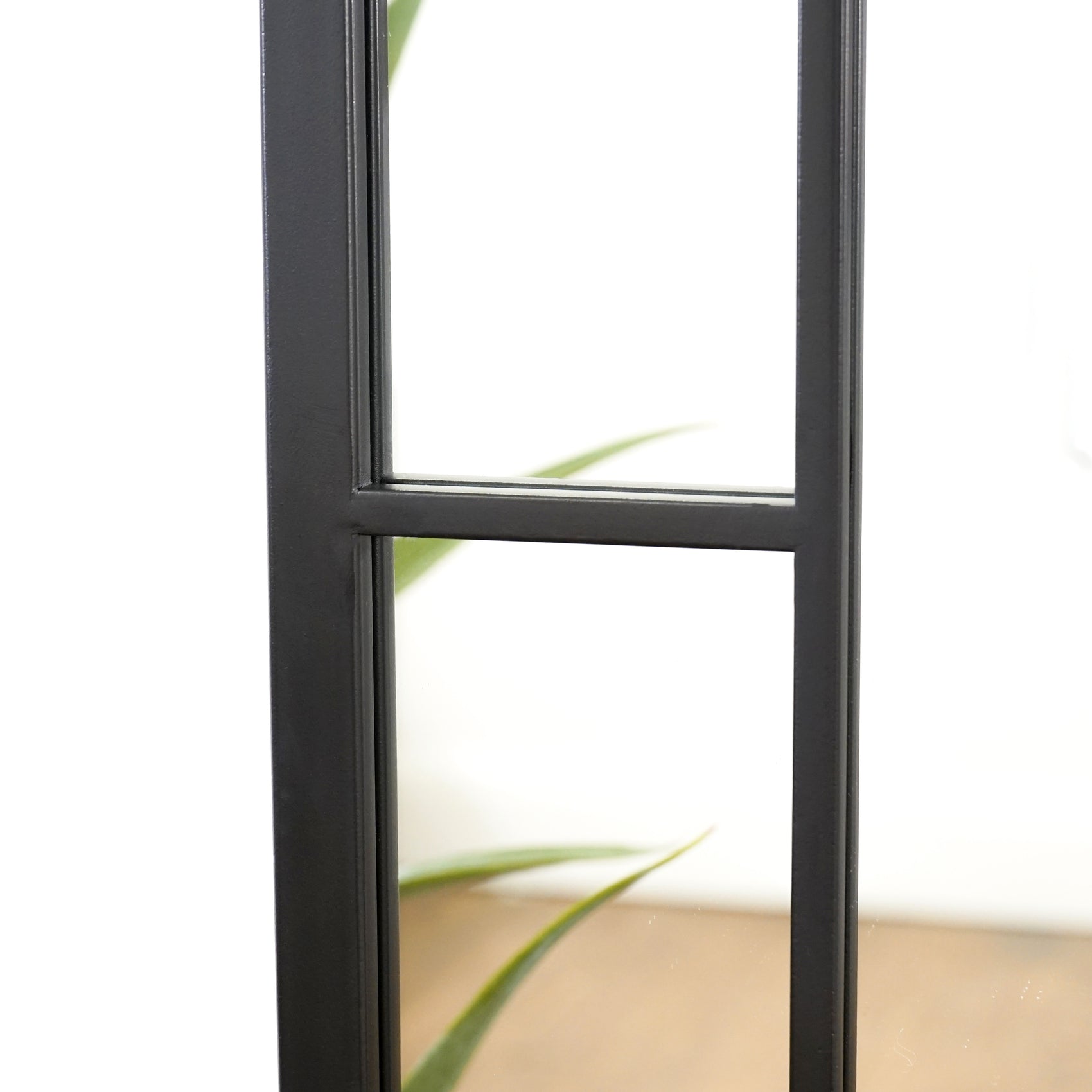 Black Industrial Full Length Metal Mirror 180cm x 70cm - Bexley