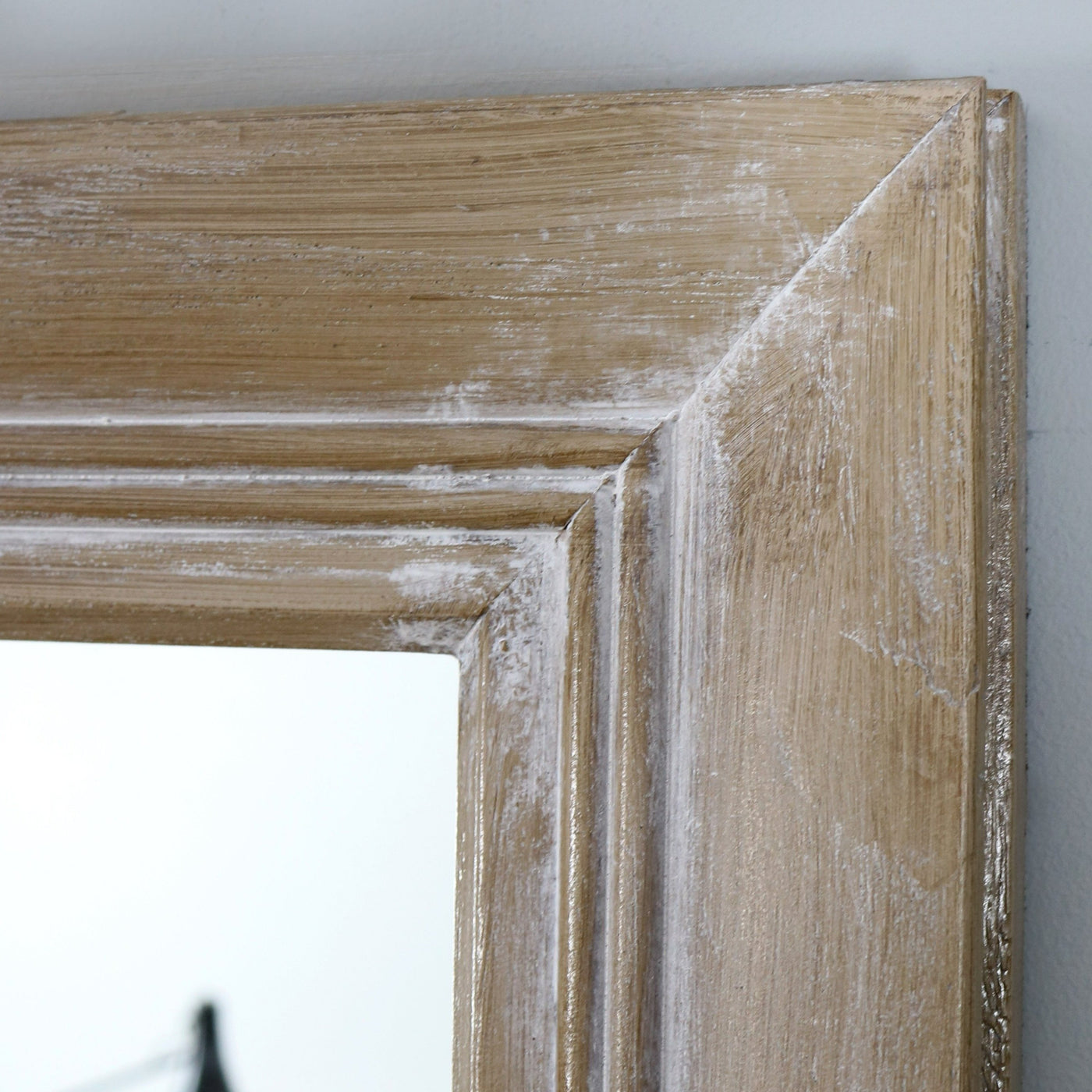 Oak Shabby Chic Rectangular Window Mirror 72" x 40" | Sasha