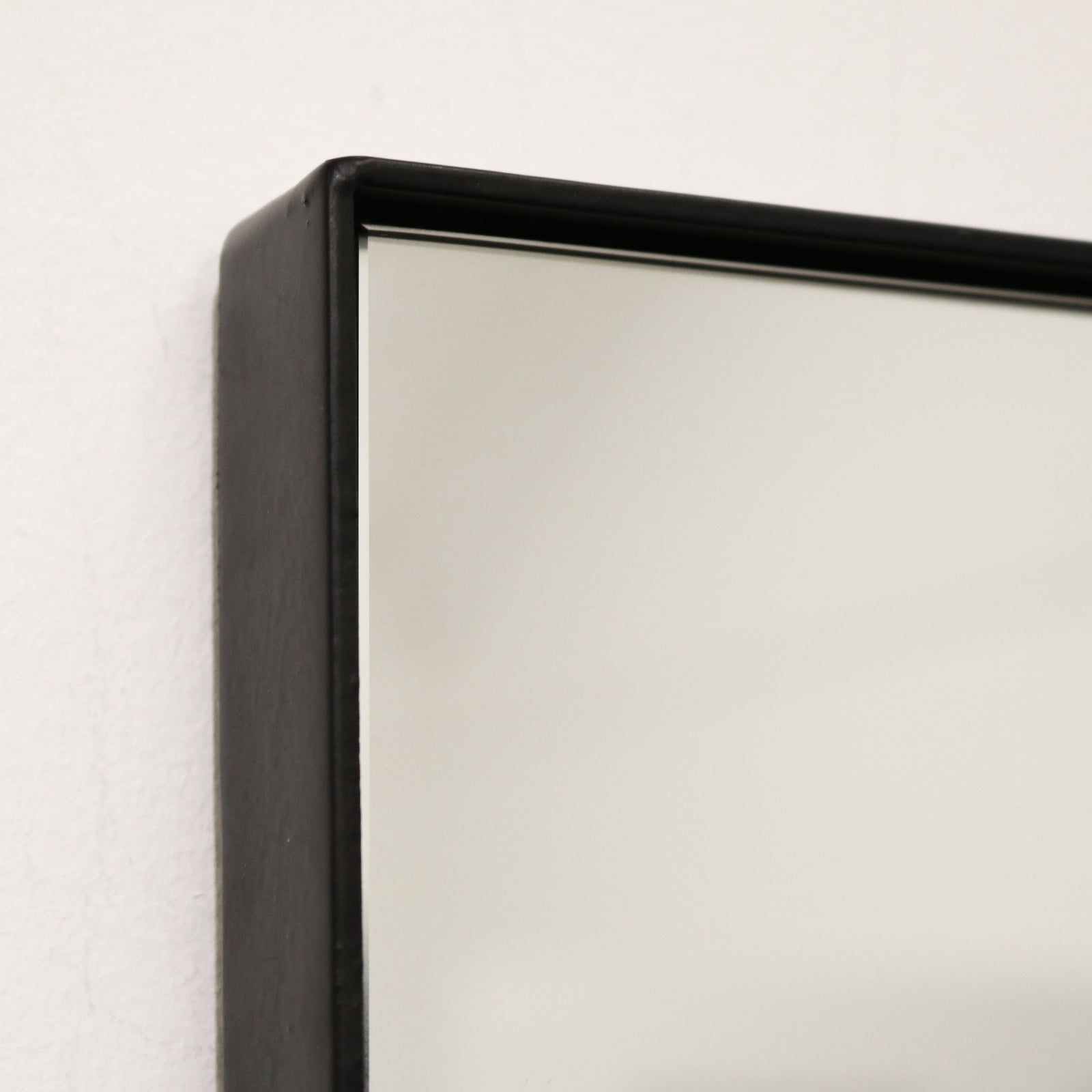 Full Length Black Rectangular Large Metal Mirror 160cm x 60cm - Theo