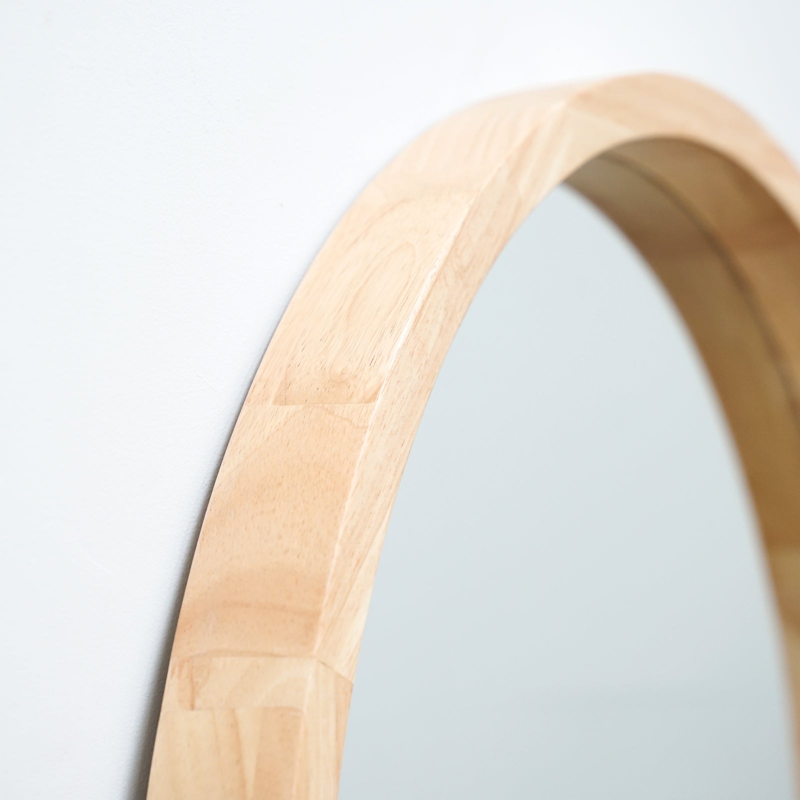 Natural Organic Full Length Wooden Arched Mirror 170cm x 80cm - Lilia